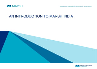 MARSH INDIA | PPTX