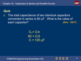 Ee1 chapter10 capacitors_inseriesparallel | PPT