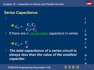 Ee1 chapter10 capacitors_inseriesparallel | PPT