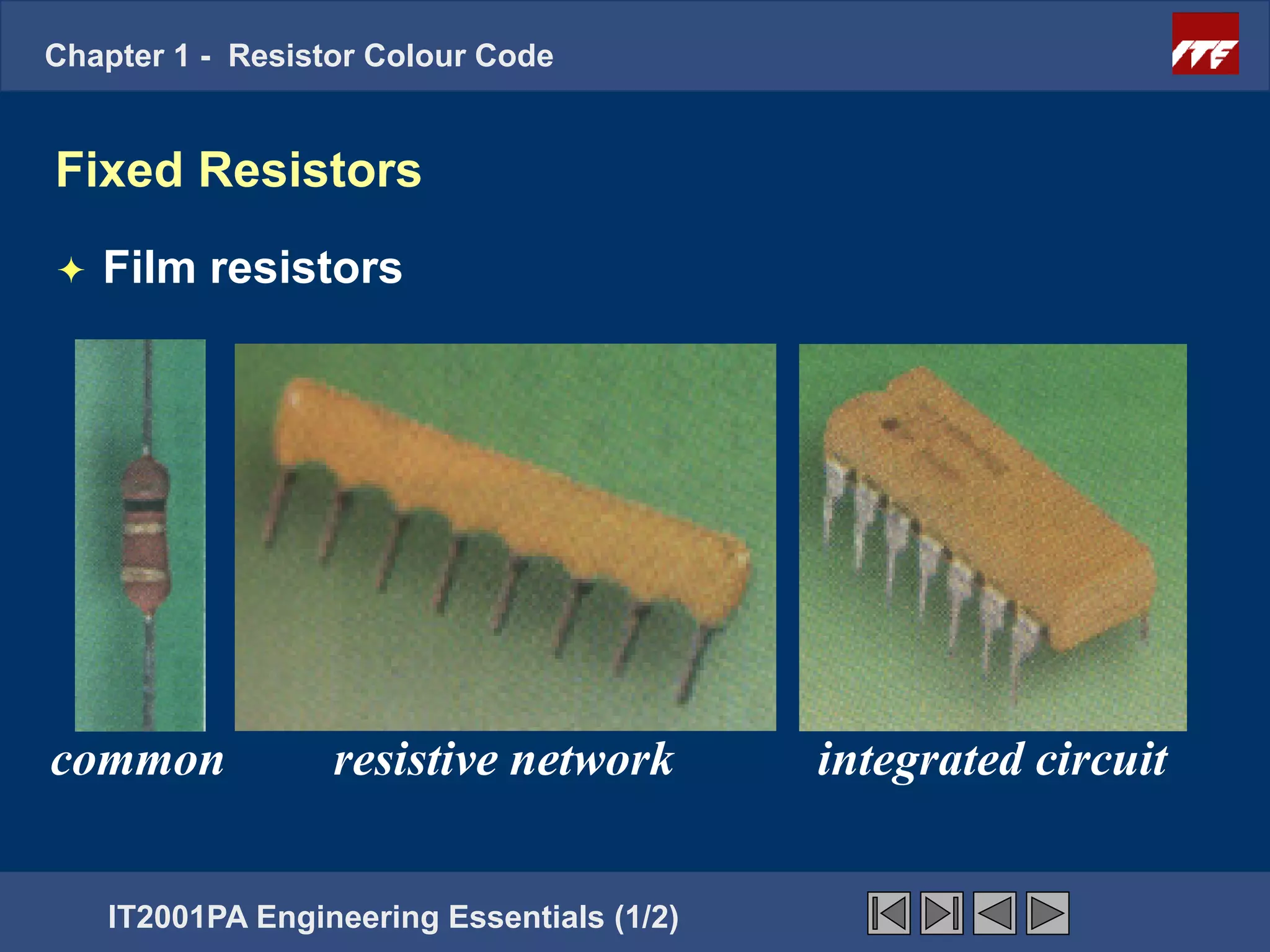 Chapter1 - Resistors color coding | PDF