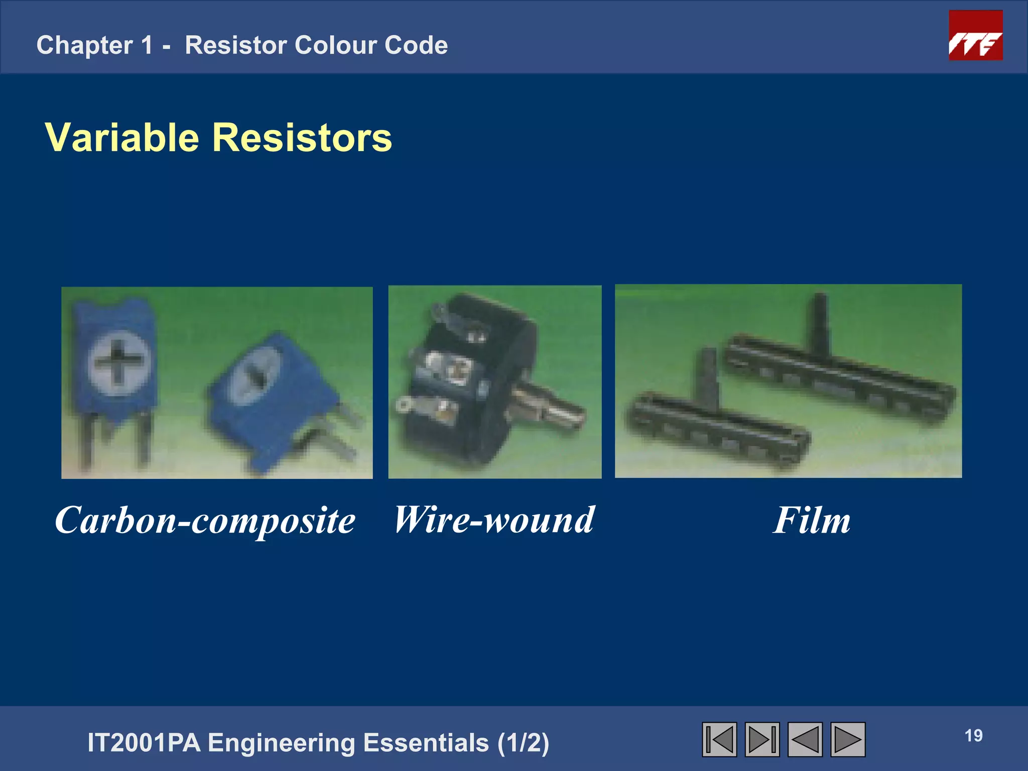 Chapter1 - Resistors color coding | PDF