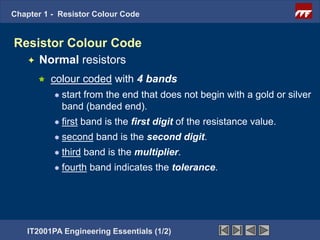Chapter1 - Resistors color coding | PDF