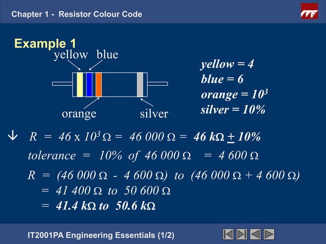 Chapter1 - Resistors color coding | PDF | Consumer Electronics | Technology & Computing