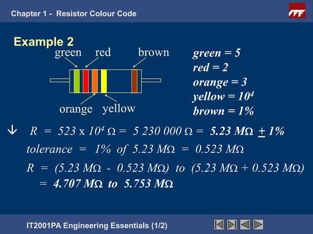 Chapter1 - Resistors color coding | PDF | Consumer Electronics ...