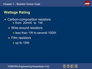 Chapter1 - Resistors color coding | PDF