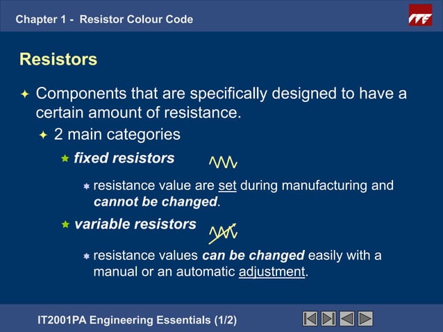 Chapter1 - Resistors color coding | PDF | Consumer Electronics | Technology & Computing