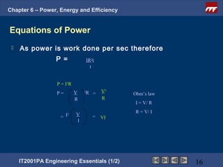 Ee1 chapter6 power_energy&efficiency | PPT