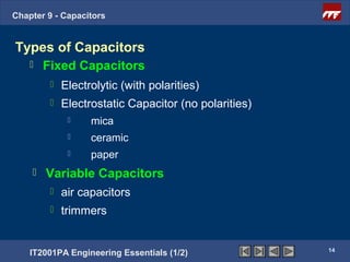 Ee1 chapter9 capacitors | PPT