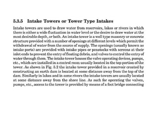 Types of intake structures used in water supply engineering | PPTX