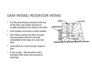 Types of intake structures used in water supply engineering | PPTX