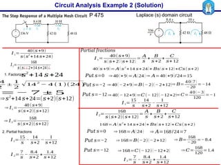 laplace transformation slides for electric circuit 2 | PPTX