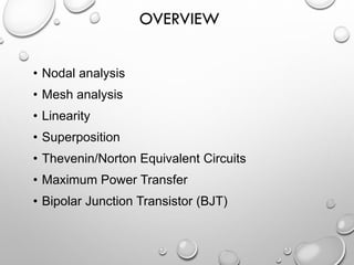Electrical and electronics chapter 3 ckt | PDF | Computer Networking | Computing
