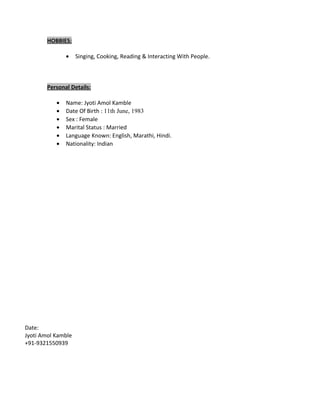 JYOTI RESUME | DOC