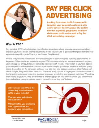 Focused Idea PPC | PDF