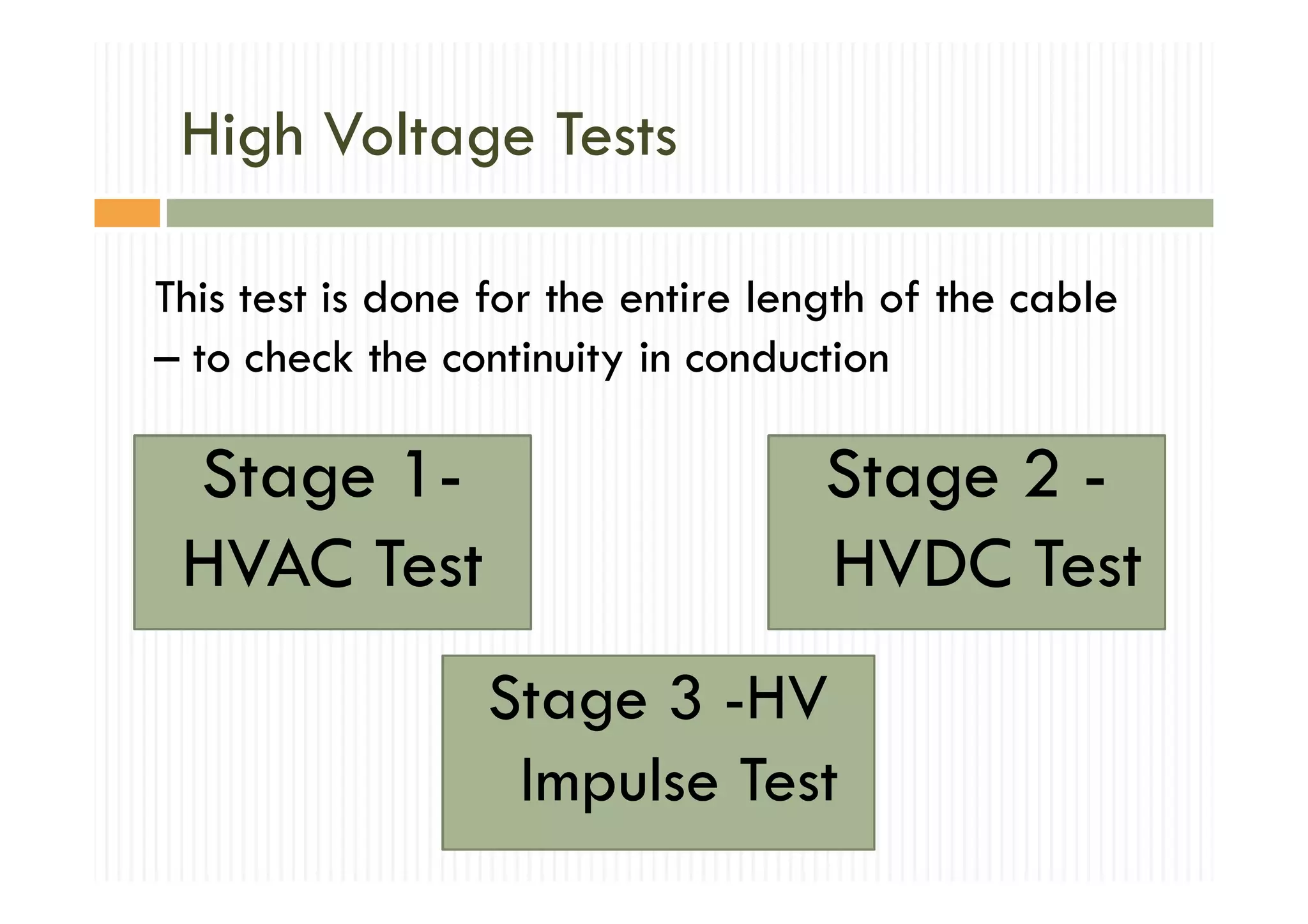 EE2353 / High Voltage Engineering - Testing of Cables | PDF