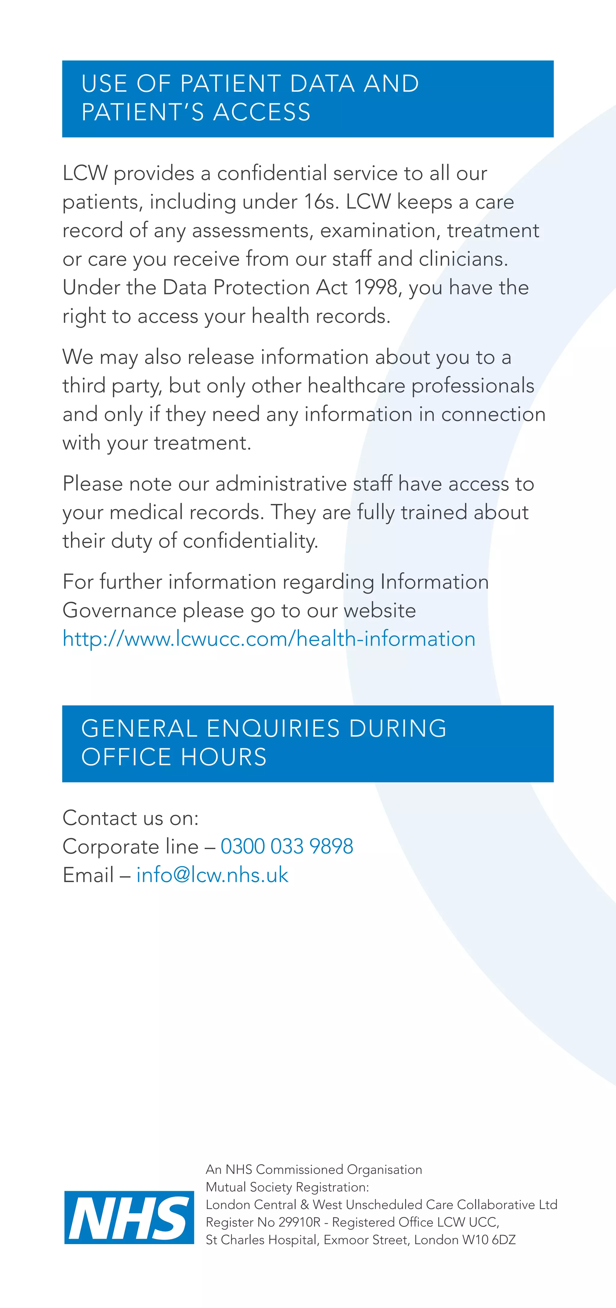 LCW Leaflet_2015_WEB2 | PDF