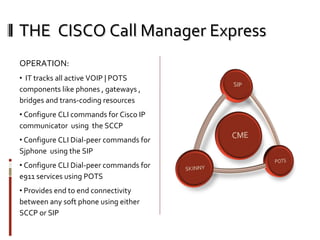 VoIP - Cisco CME & IP Communicator | PPT