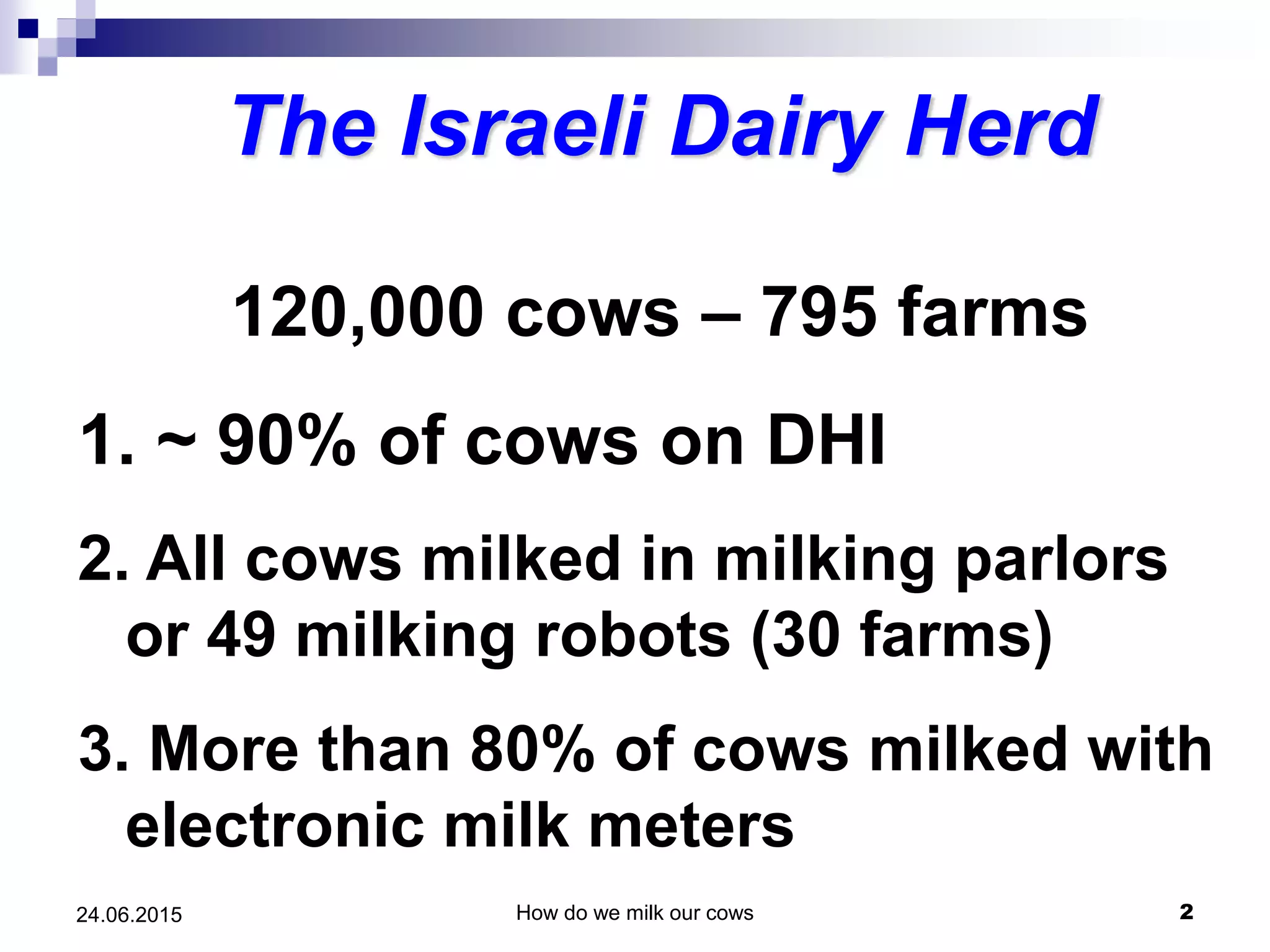 How we milk our cows | PPTX
