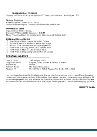 Shaista_Resume_New-1 | PDF
