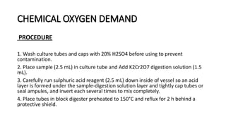 PH, COD AND TSS | PPT