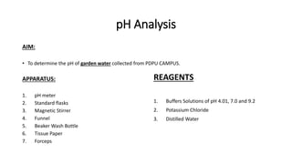 PH, COD AND TSS | PPTX