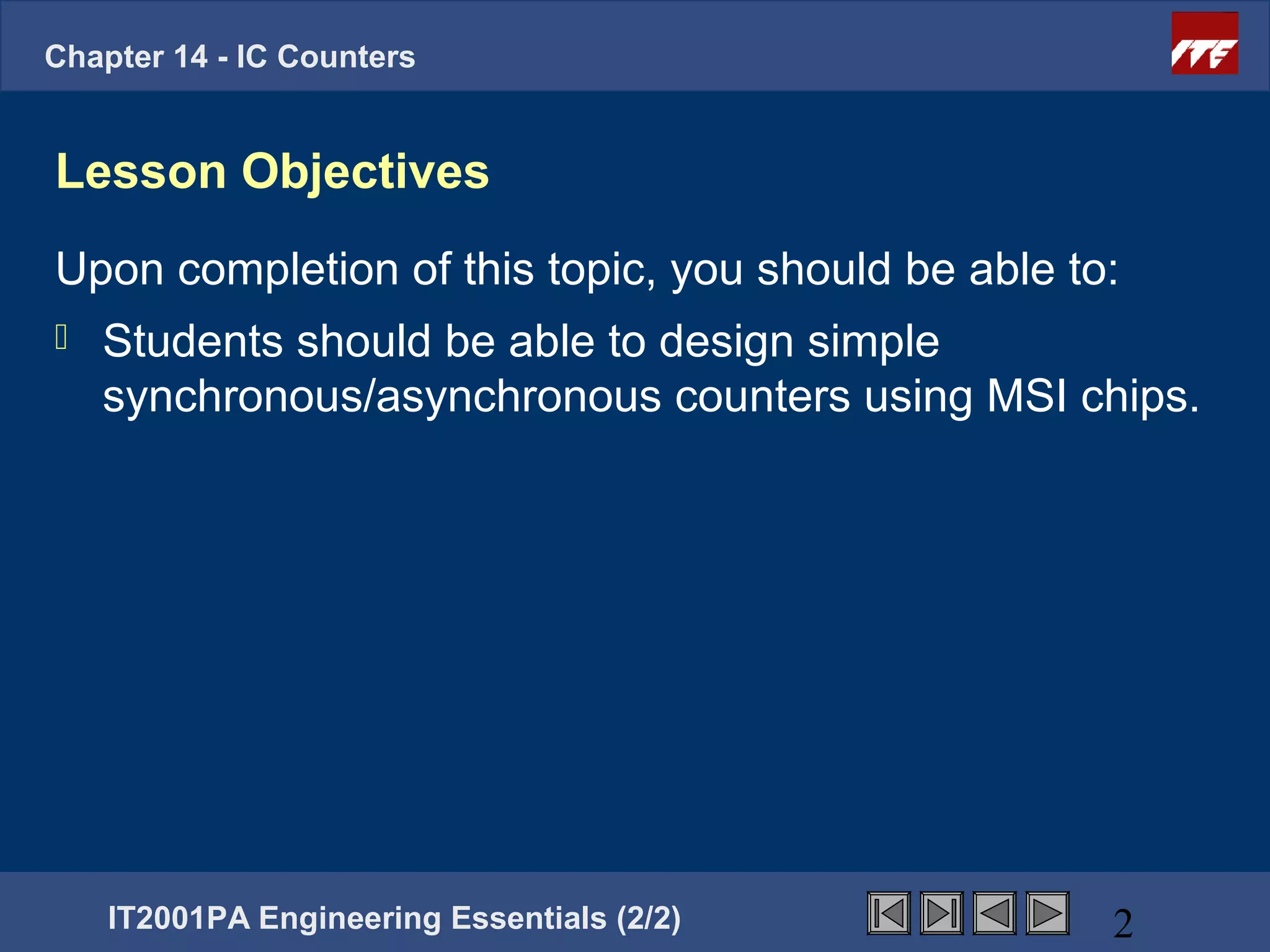 Ee2 chapter14 ic_counters | PPT