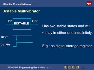 Ee2 chapter15 multivibrator | PPT