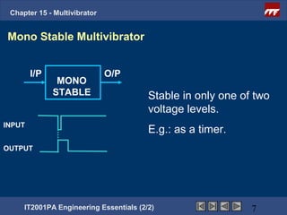 Ee2 chapter15 multivibrator | PPT