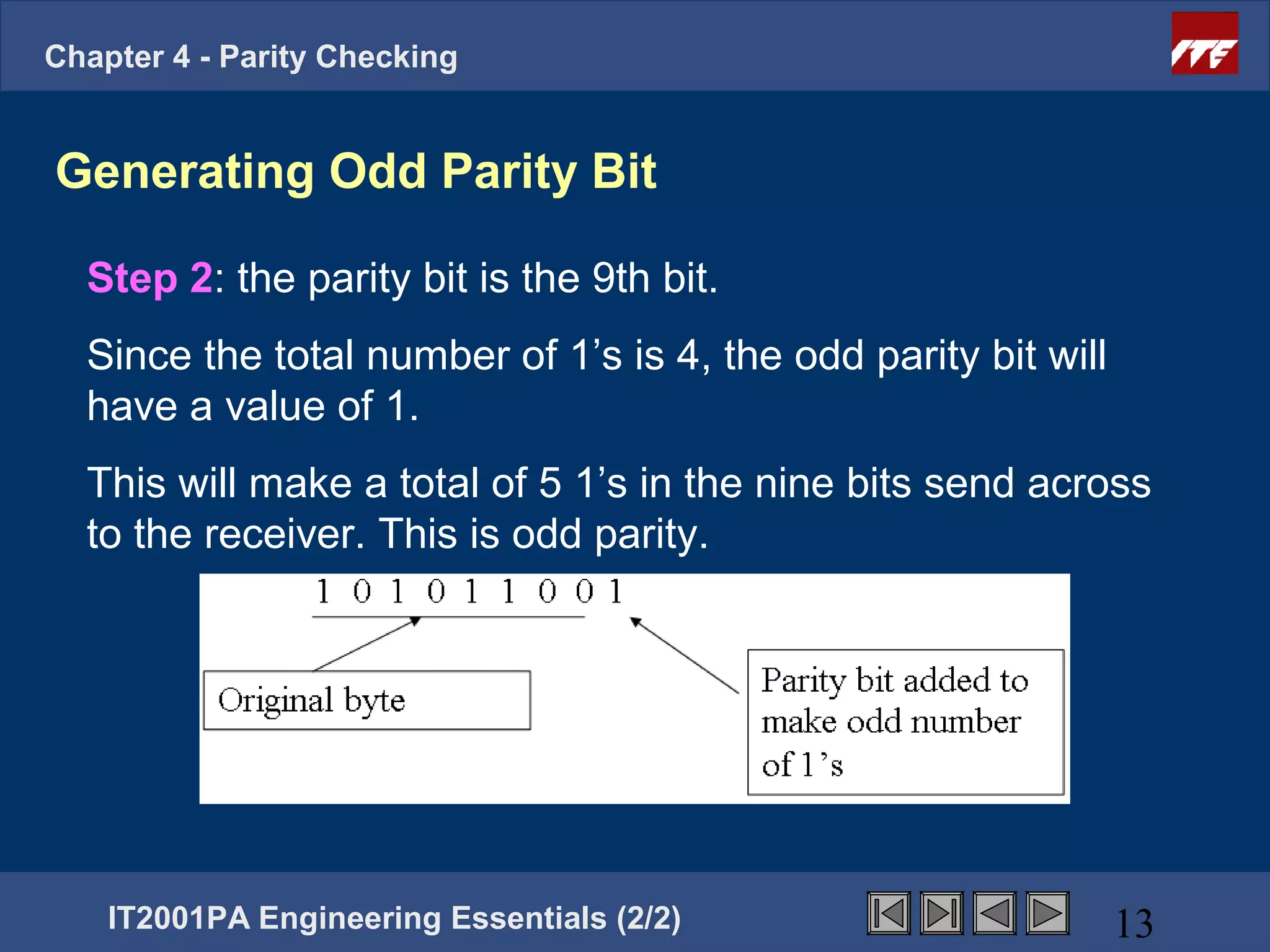 Ee2 chapter4 parity_checking | PPT