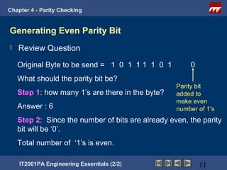 Ee2 chapter4 parity_checking | PPT