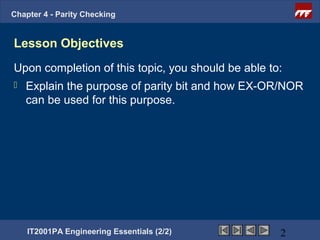 Ee2 chapter4 parity_checking | PPT