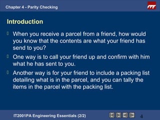 Ee2 chapter4 parity_checking | PPT