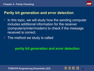 Ee2 chapter4 parity_checking | PPT
