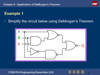 Ee2 chapter6 applicationof_demorgan'stheorem | PPT