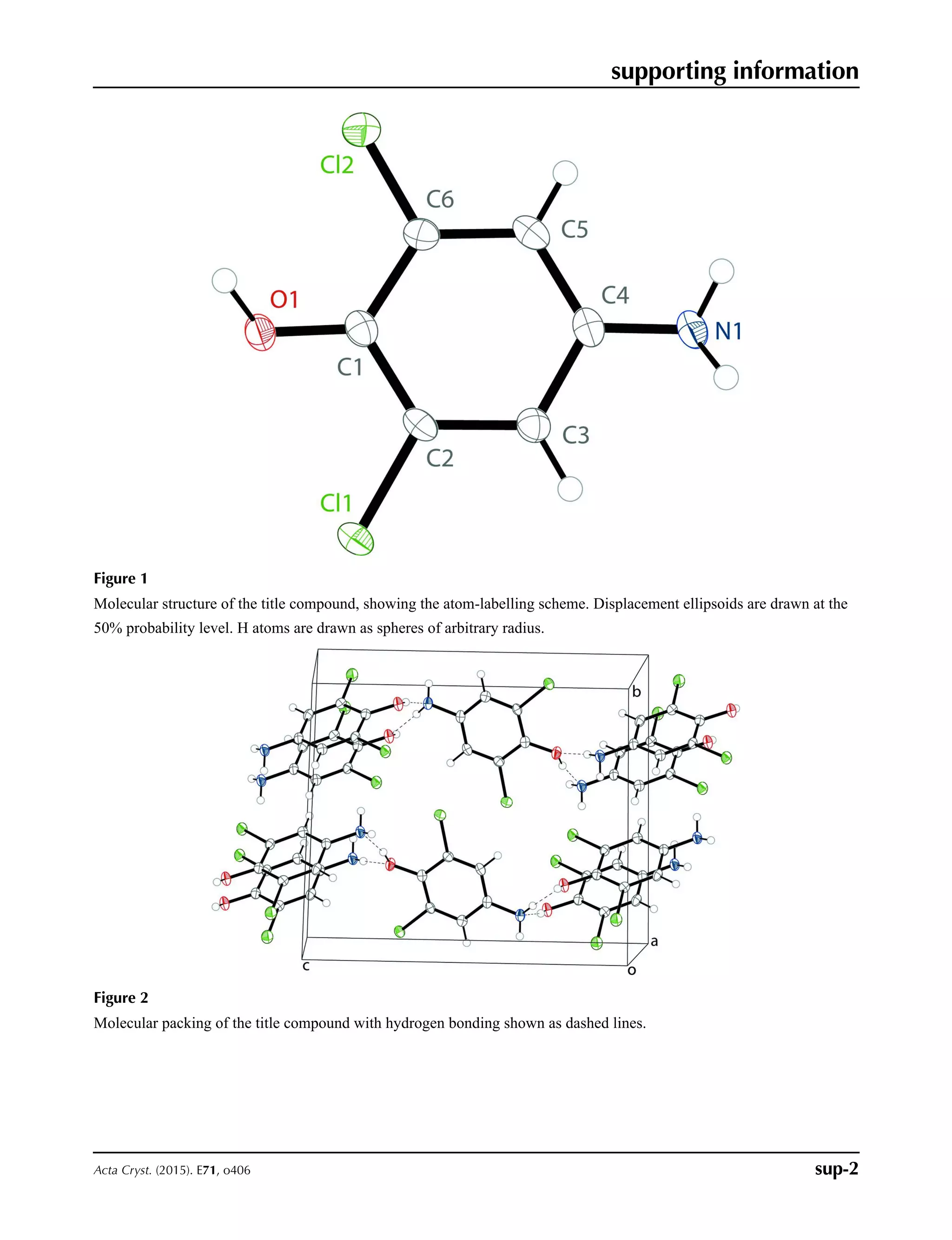 Crystal structure of 4-amino-2,6-dichlorophenol | PDF