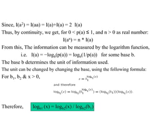 Information Theory and coding - Lecture 2 | PPTX