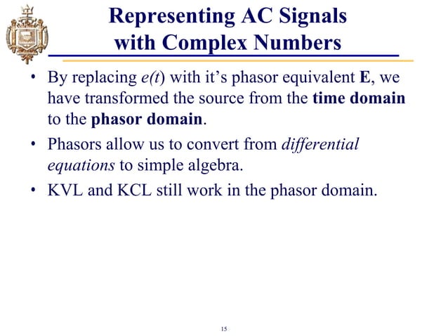 EE301 Lesson 15 Phasors Complex Numbers and Impedance (2).ppt