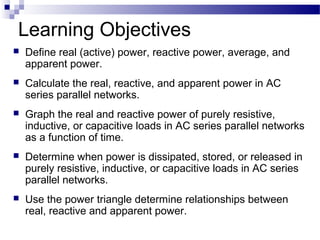 Ee301 lesson 25 ac power and pwr triangle | PPT