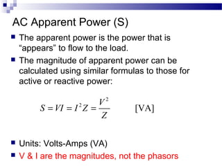 Ee301 lesson 25 ac power and pwr triangle | PPT | Computer Networking ...