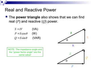 EE301 Lesson 25 AC Power and Pwr Triangle.ppt