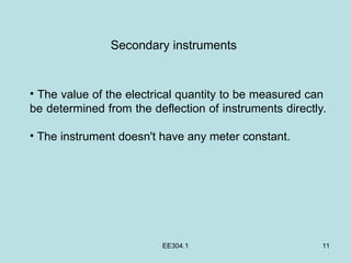 Difference of Absolute and Secondary Instruments | PPT