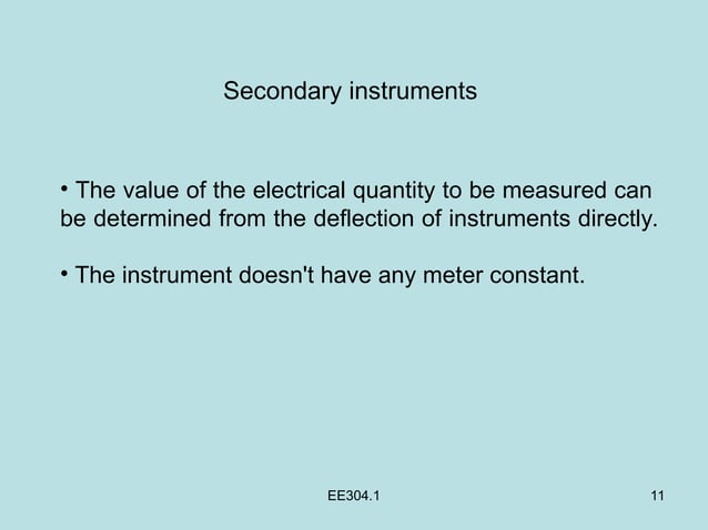 Difference of Absolute and Secondary Instruments | PPT