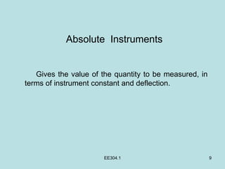Difference of Absolute and Secondary Instruments | PPT