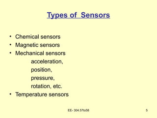 Sensors and Actuators - Presentation with diagrams | PPT