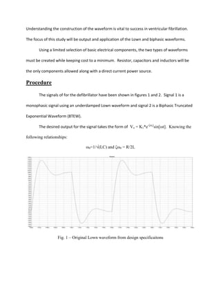 EE 305 Project_1 The Effective External Defibrillators | PDF