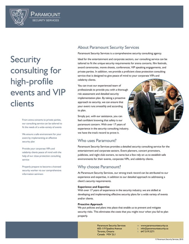 Paramount Security Services page | PDF