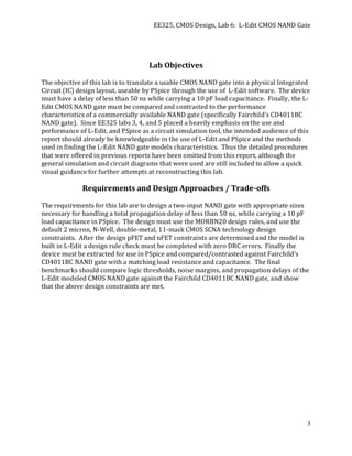 Ee325 cmos design lab 6 report - loren k schwappach | PDF