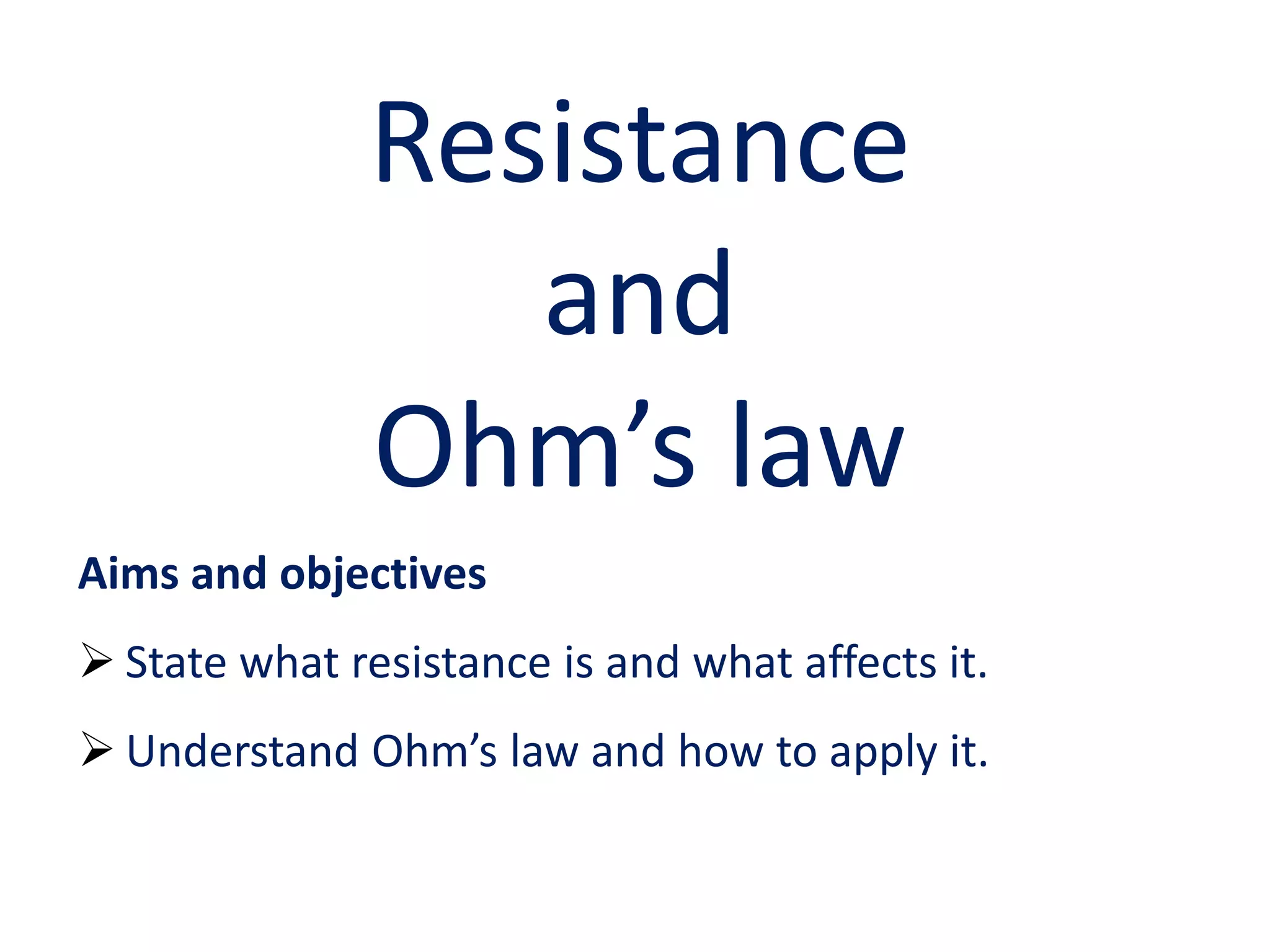 How does electricity work - Ohm's Law Clearly Explained | PPT