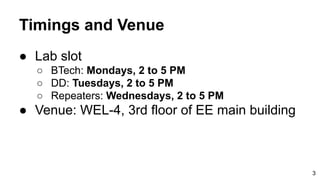 EE337 Microprocessor Lab, Course Outline, Spring 2023 | PPT