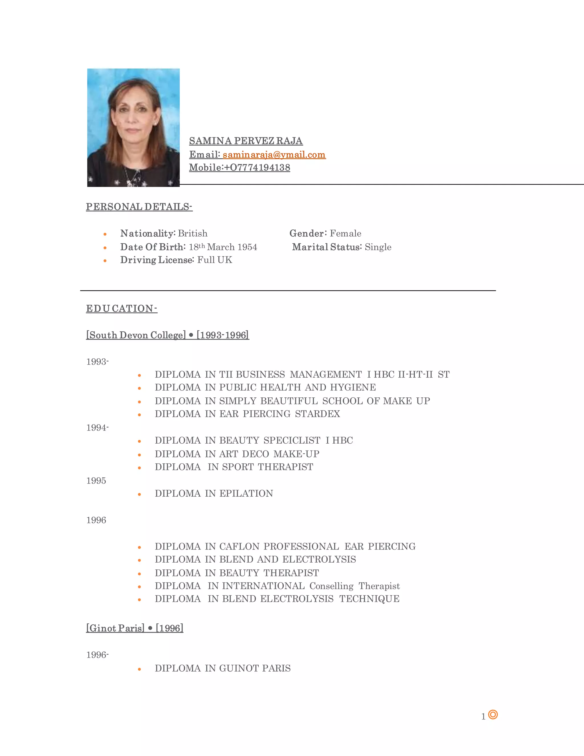 Samina Resume -4 | PDF